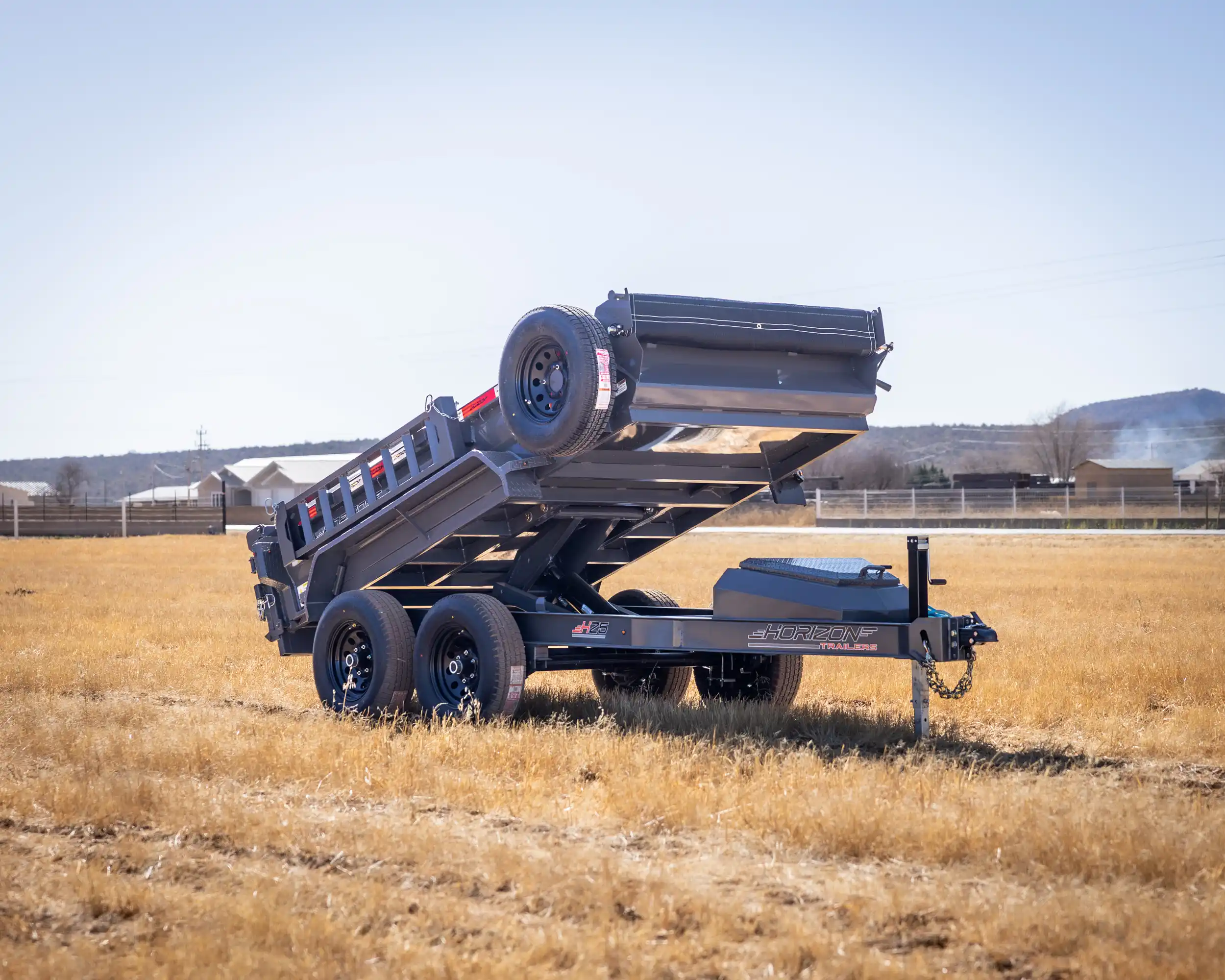 HZ5 11.3K 10' X 60" BP Telescopic Dump Trailer | Horizon Trailers