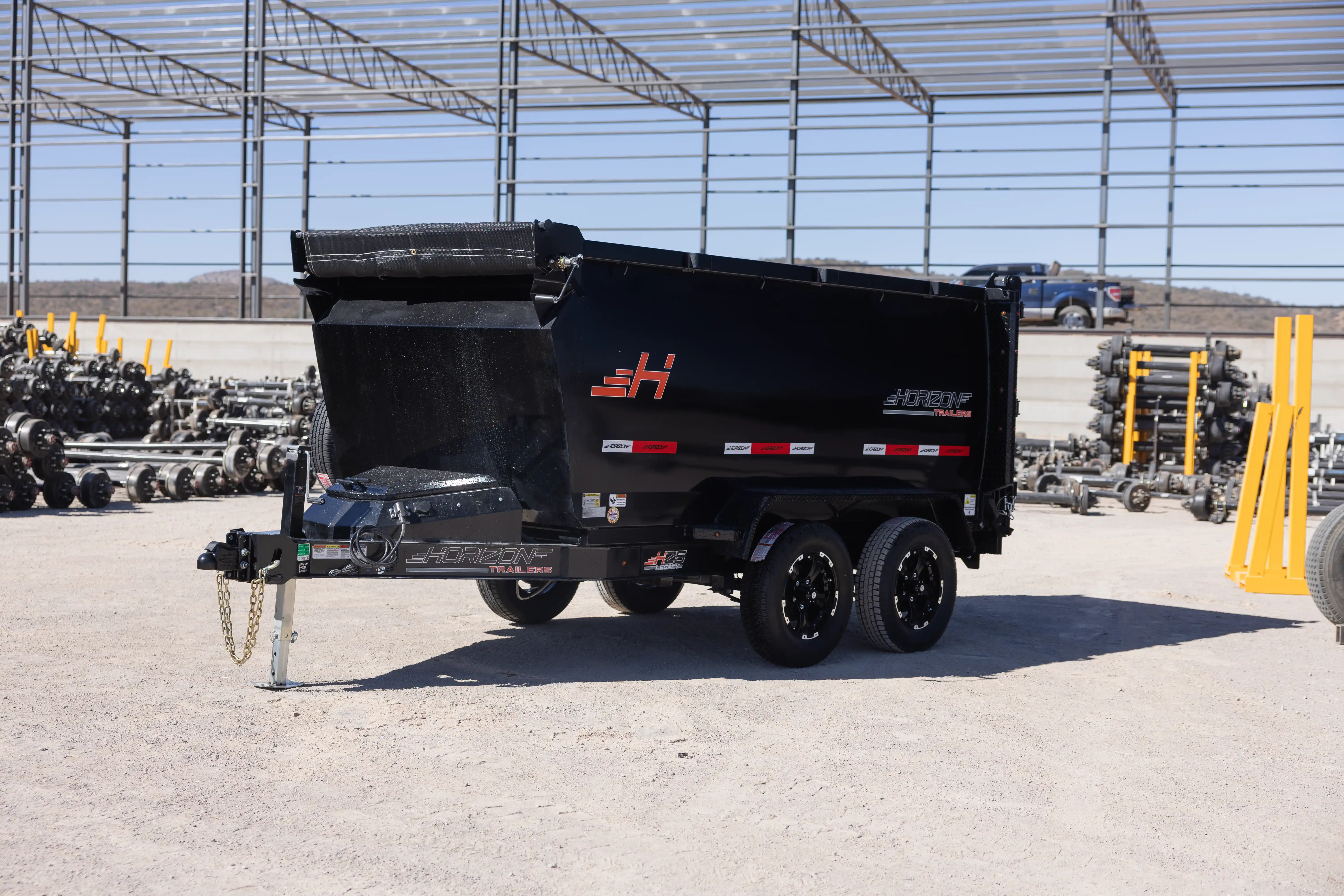 HZ5 7.6K 10' X 60" BP Hoist Dump Trailer | Horizon Trailers