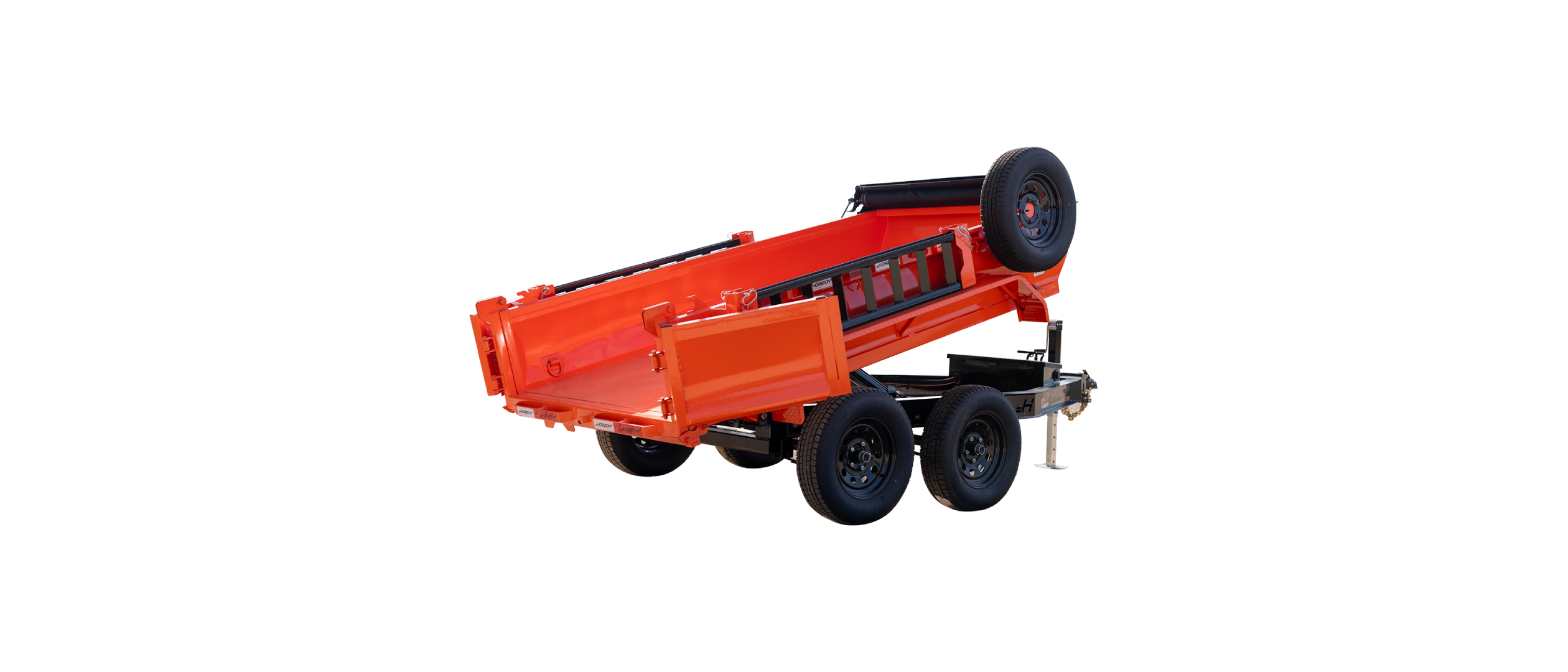 HZ5 5.7K 8' X 60" BP Hoist Dump Trailer | Horizon Trailers