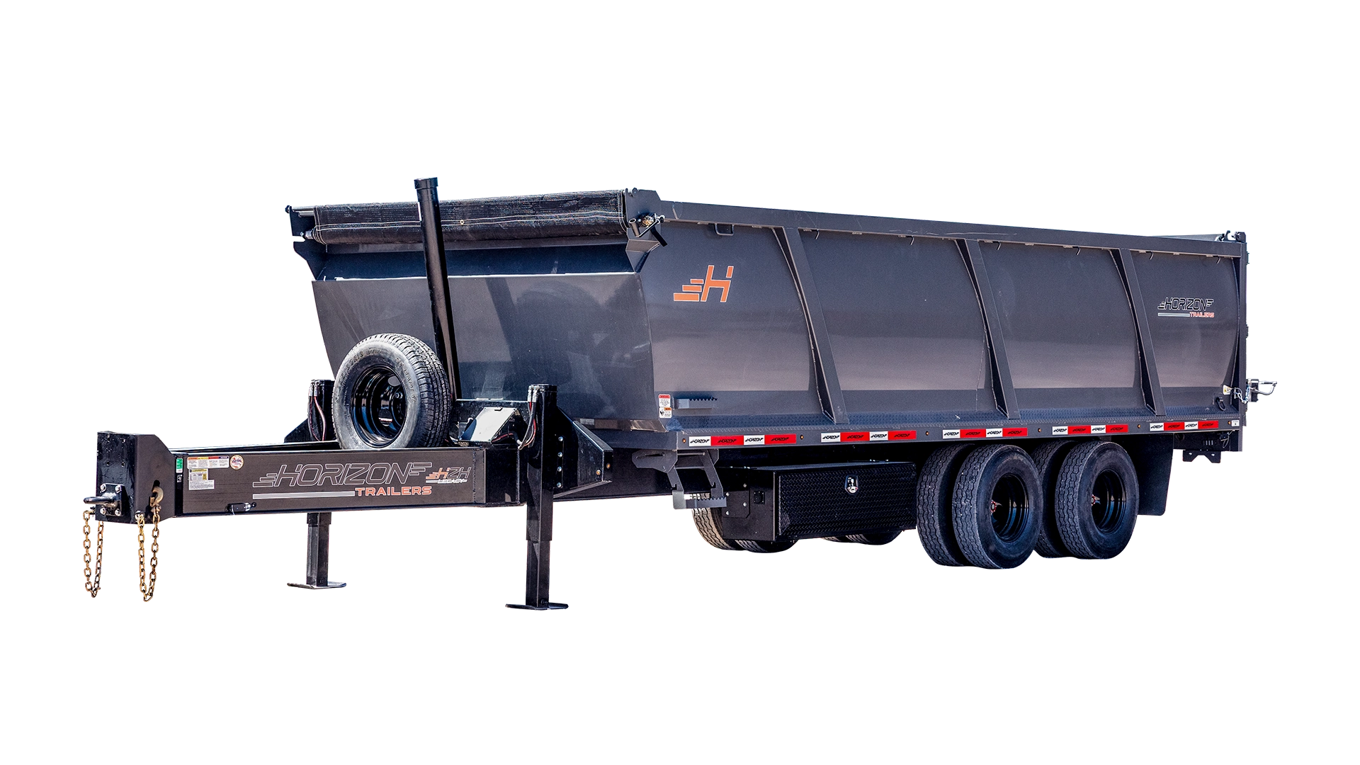 HZH 25K 96" PH Telescopic Dump Trailer | Horizon Trailers