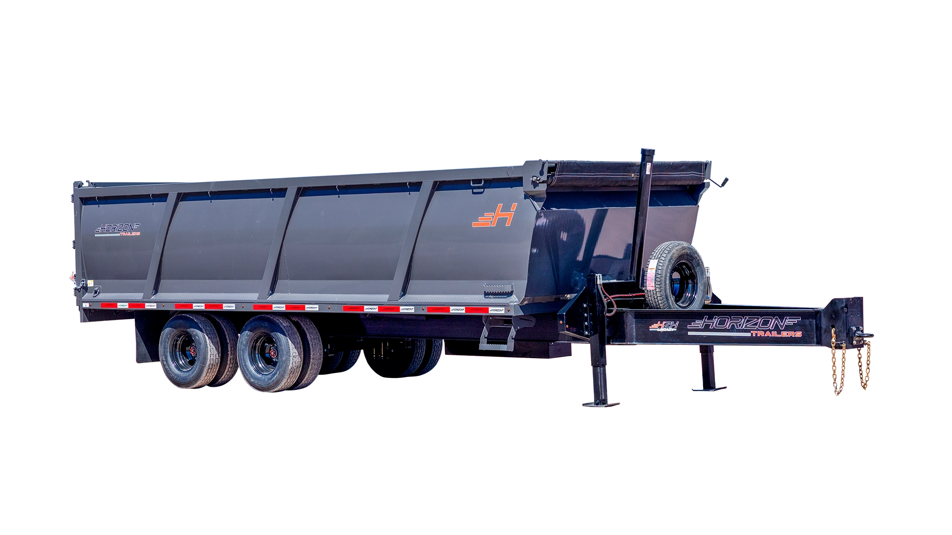 HZH 25K 96" PH Telescopic Dump Trailer | Horizon Trailers