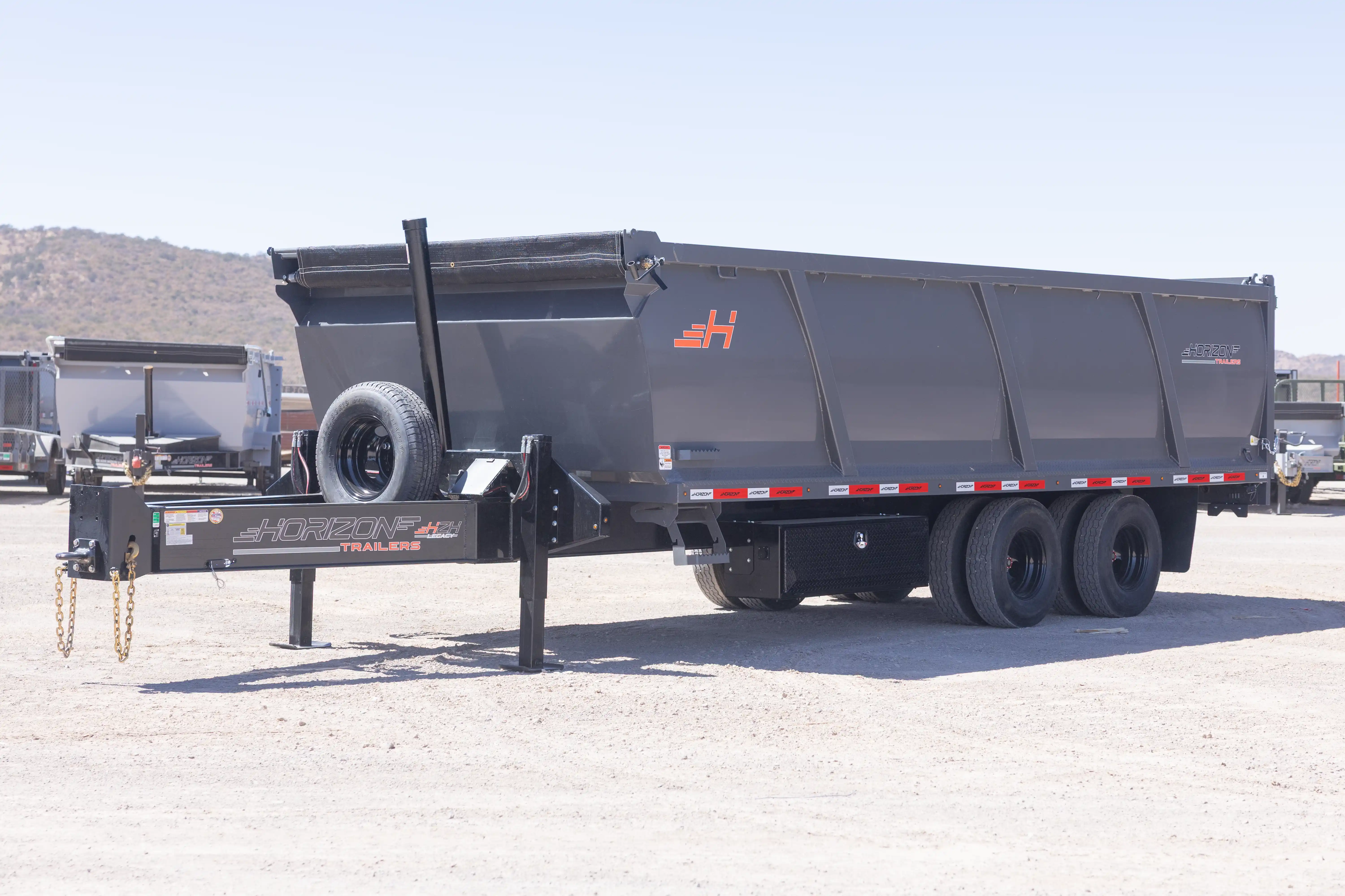 HZH 25K 96" PH Telescopic Dump Trailer | Horizon Trailers