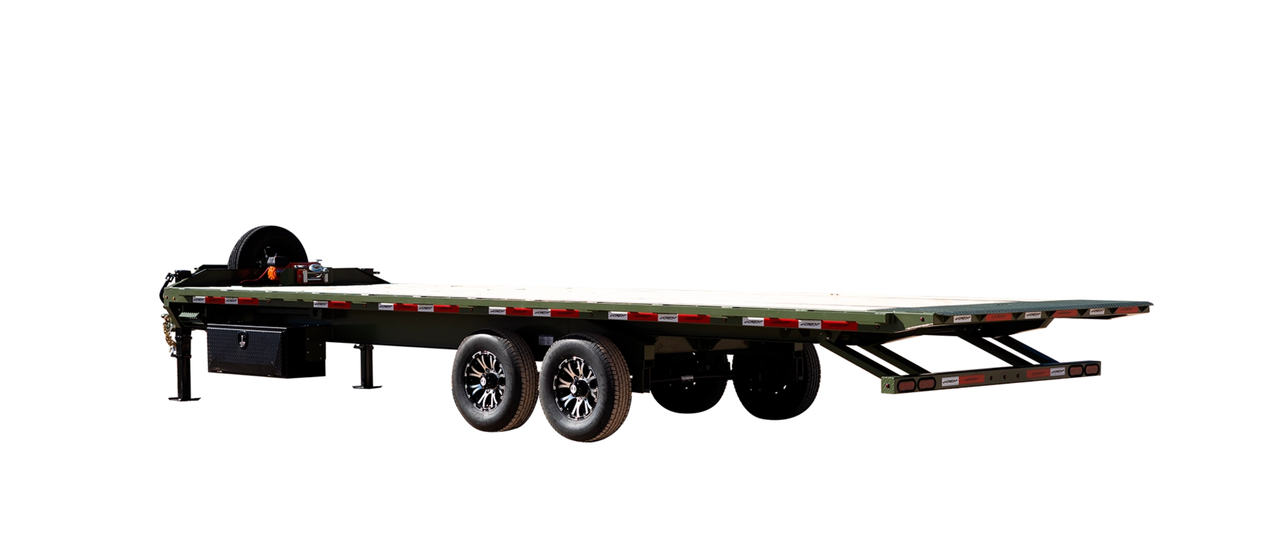 FFT 15.2K 102" BP Flat Deck Tilt Trailer | Horizon Trailers