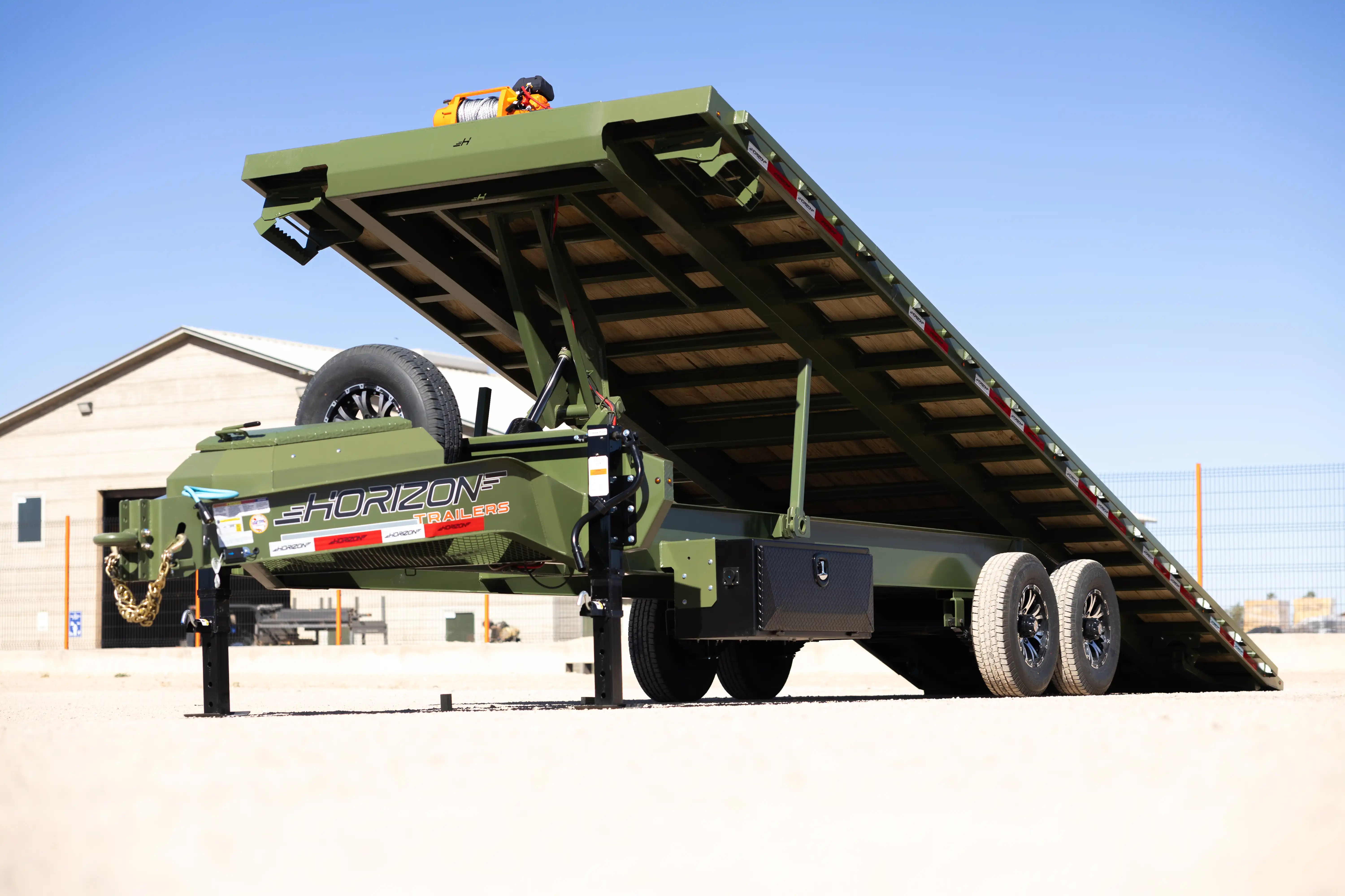 FFT 15.2K 102" BP Flat Deck Tilt Trailer | Horizon Trailers