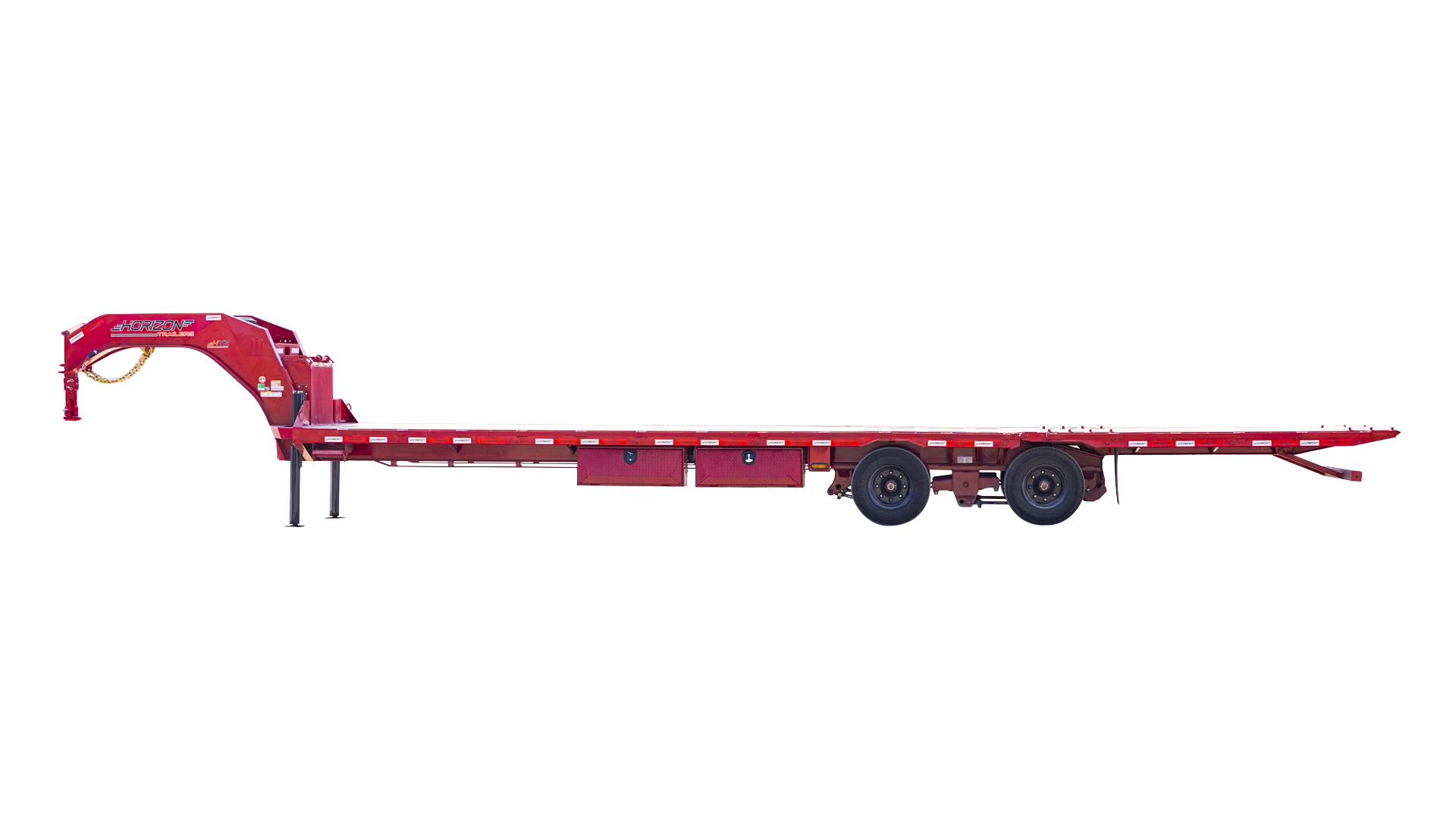 HYZ 40K 102" GN Flat Deck Hydraulic Dovetail Trailer | Horizon Trailers
